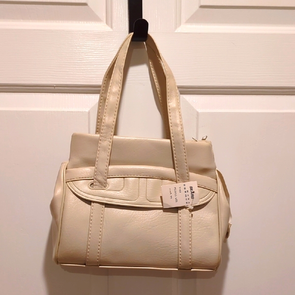 Sears | Bags | Vintage Vinyl Sears Cream Pursehandbag | Poshmark